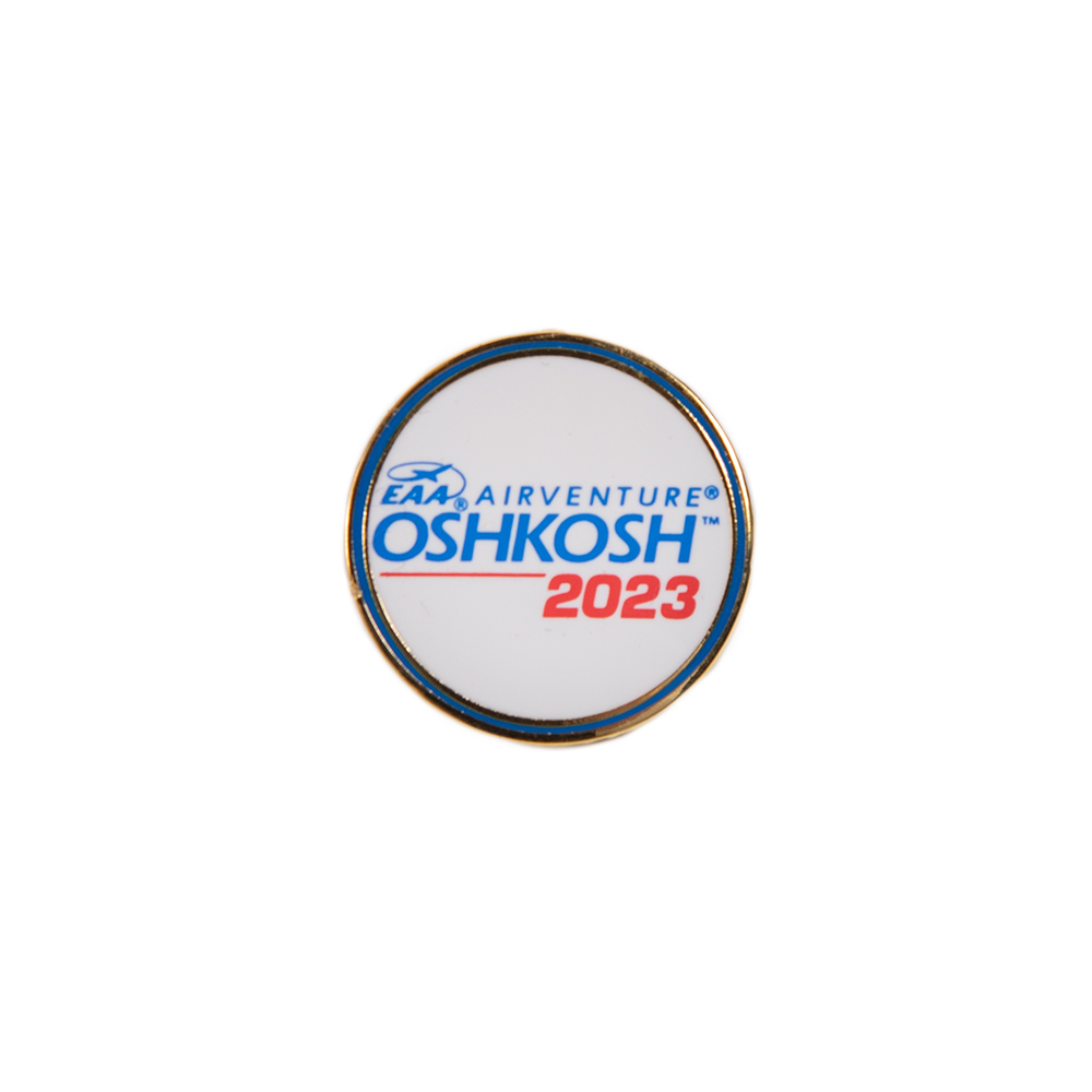 EAA AirVenture Oshkosh 2025 Round Pin – Shop EAA Merchandise