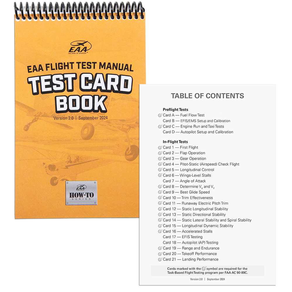 EAA Flight Test Cards - Spiral Bound Version 2 – Shop EAA Merchandise