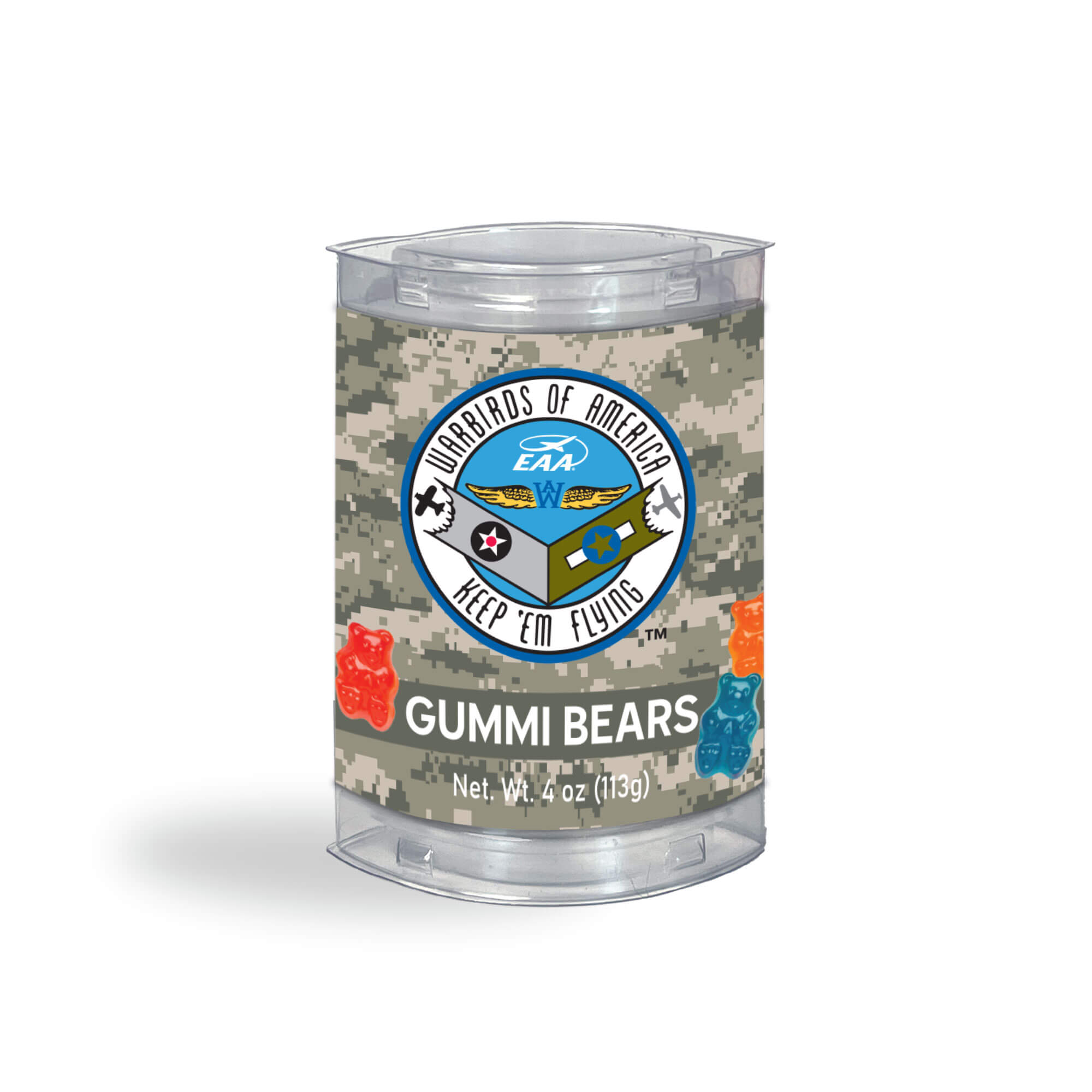 Candy Gummy Bears in 4" Container-WB – Shop EAA Merchandise