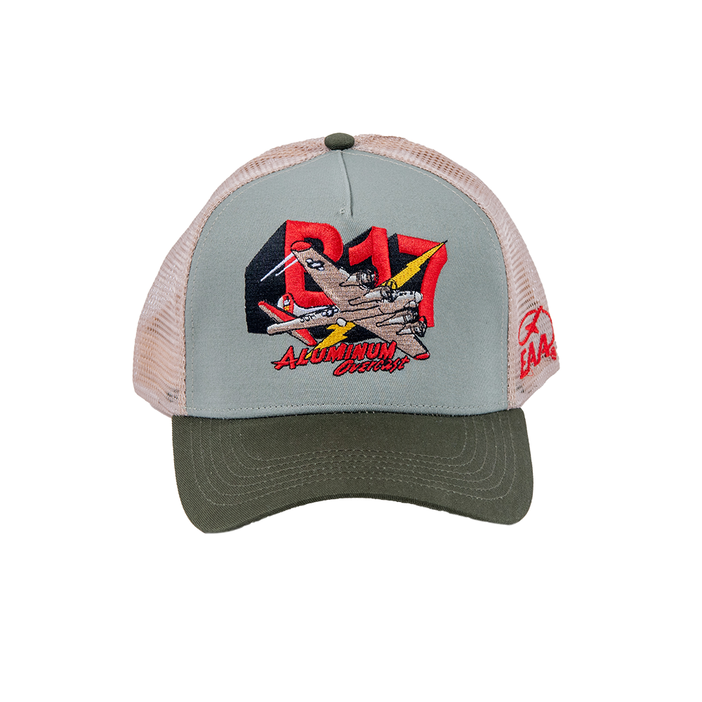 EAA B-17 Flying Fortress Aluminum Overcast Bomber Trucker Cap – Shop ...