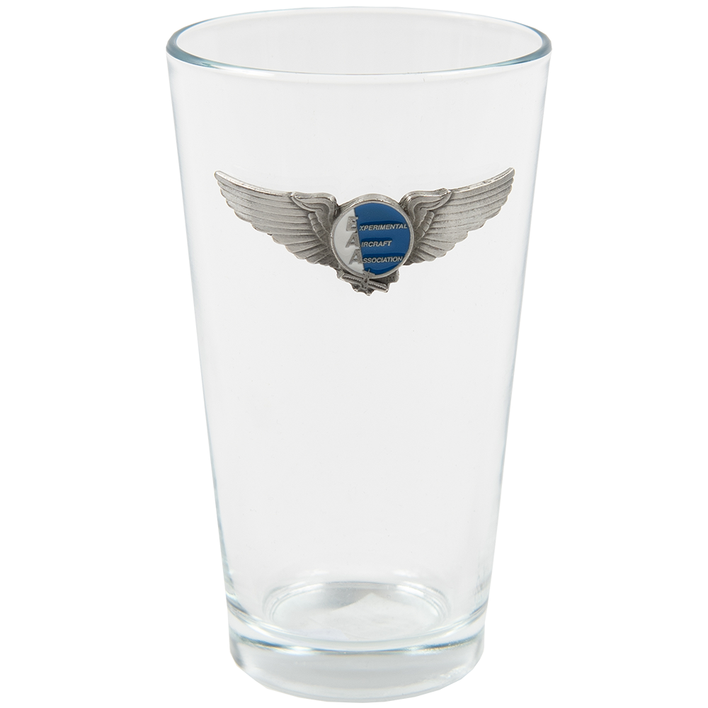 EAA Heritage Wing Pewter Pint Glass, 16oz – Shop EAA Merchandise