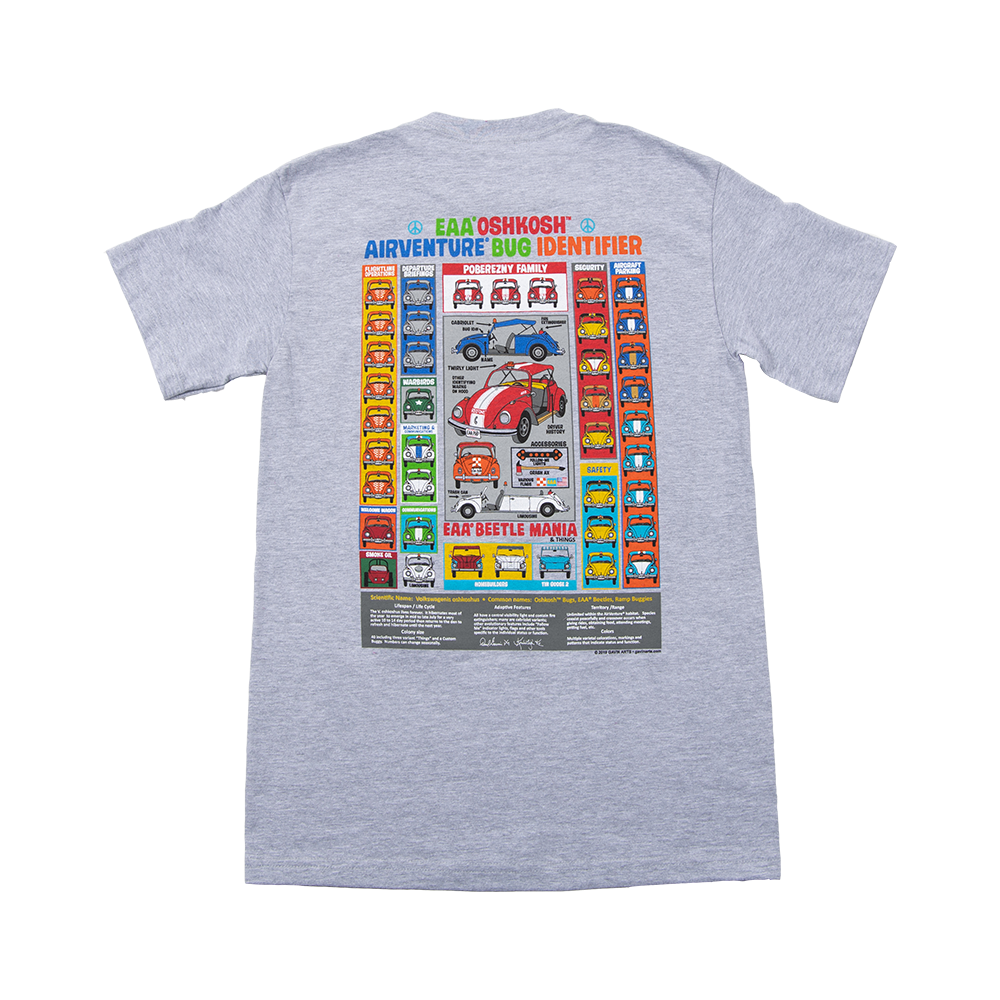 EAA Oshkosh AirVenture Bug Identifier T-Shirt – Shop EAA Merchandise