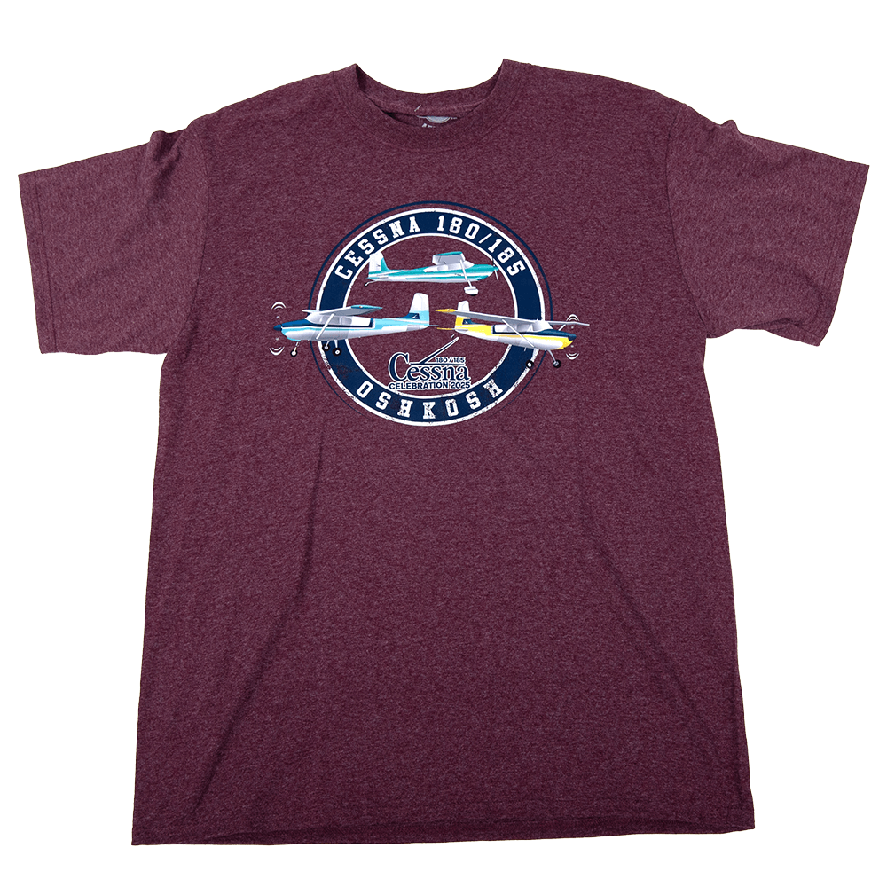 Vintage Aircraft Association Cessna 180/185 Celebration 2025 T-Shirt ...