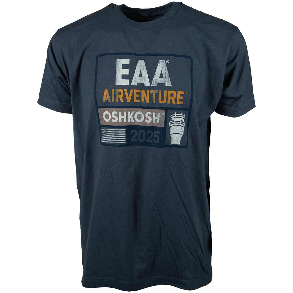 EAA AirVenture Oshkosh 2025 Control Tower T-Shirt – Shop EAA Merchandise