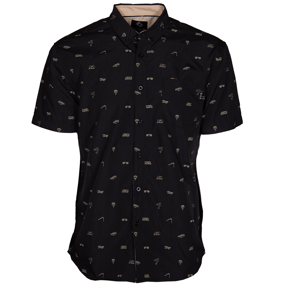 EAA Pattern Ops AirVenture Button Shirt, Black – Shop EAA Merchandise