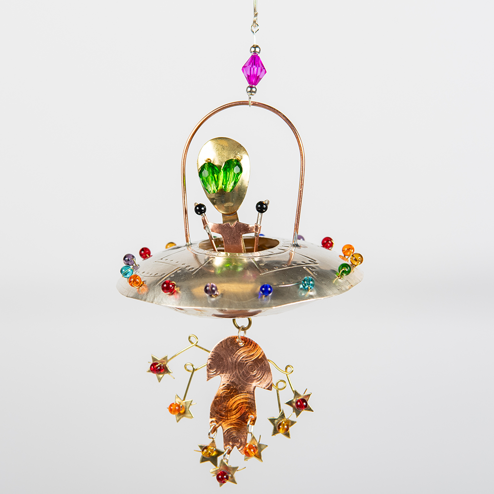 EAA Beaded Alien Metal Ornament – Shop EAA Merchandise