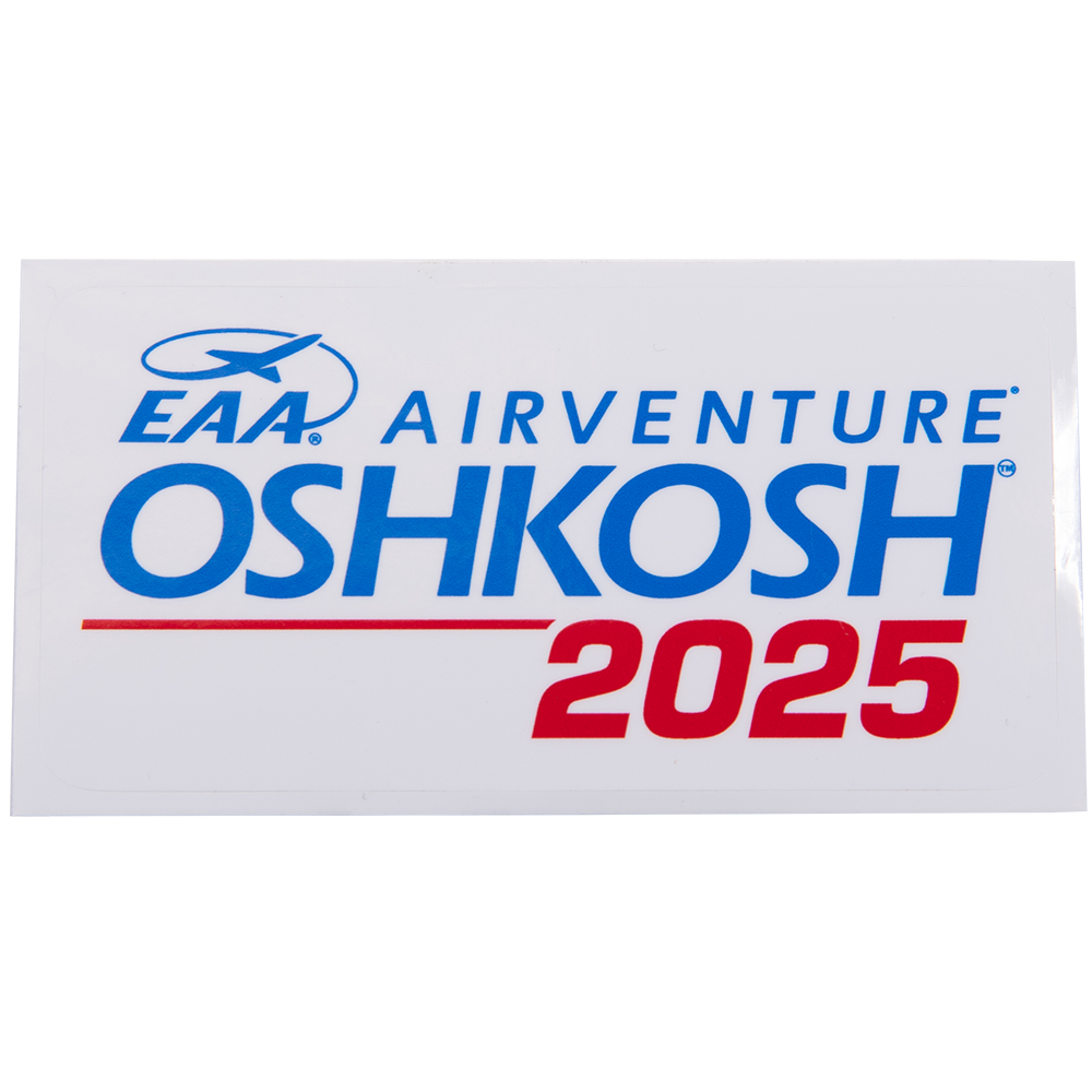 EAA AirVenture Oshkosh 2025 Decal, Large – Shop EAA Merchandise