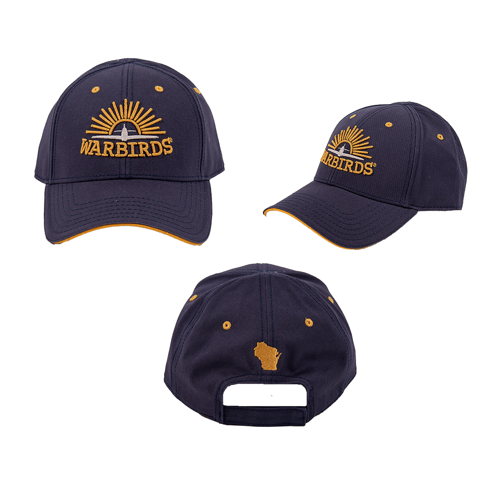 Cap Navy Gold WB Plane WI Back – Shop EAA Merchandise