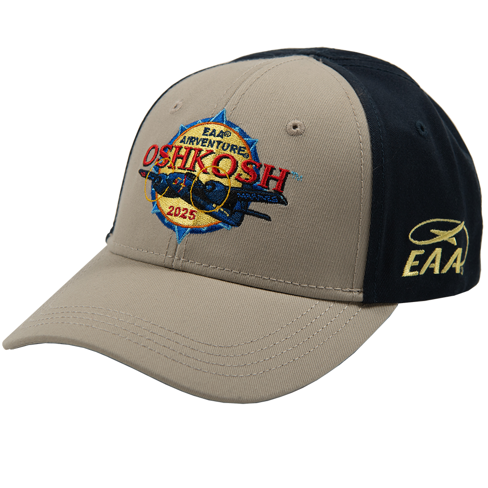 EAA AirVenture Oshkosh 2025 Event Cap, Tan – Shop EAA Merchandise