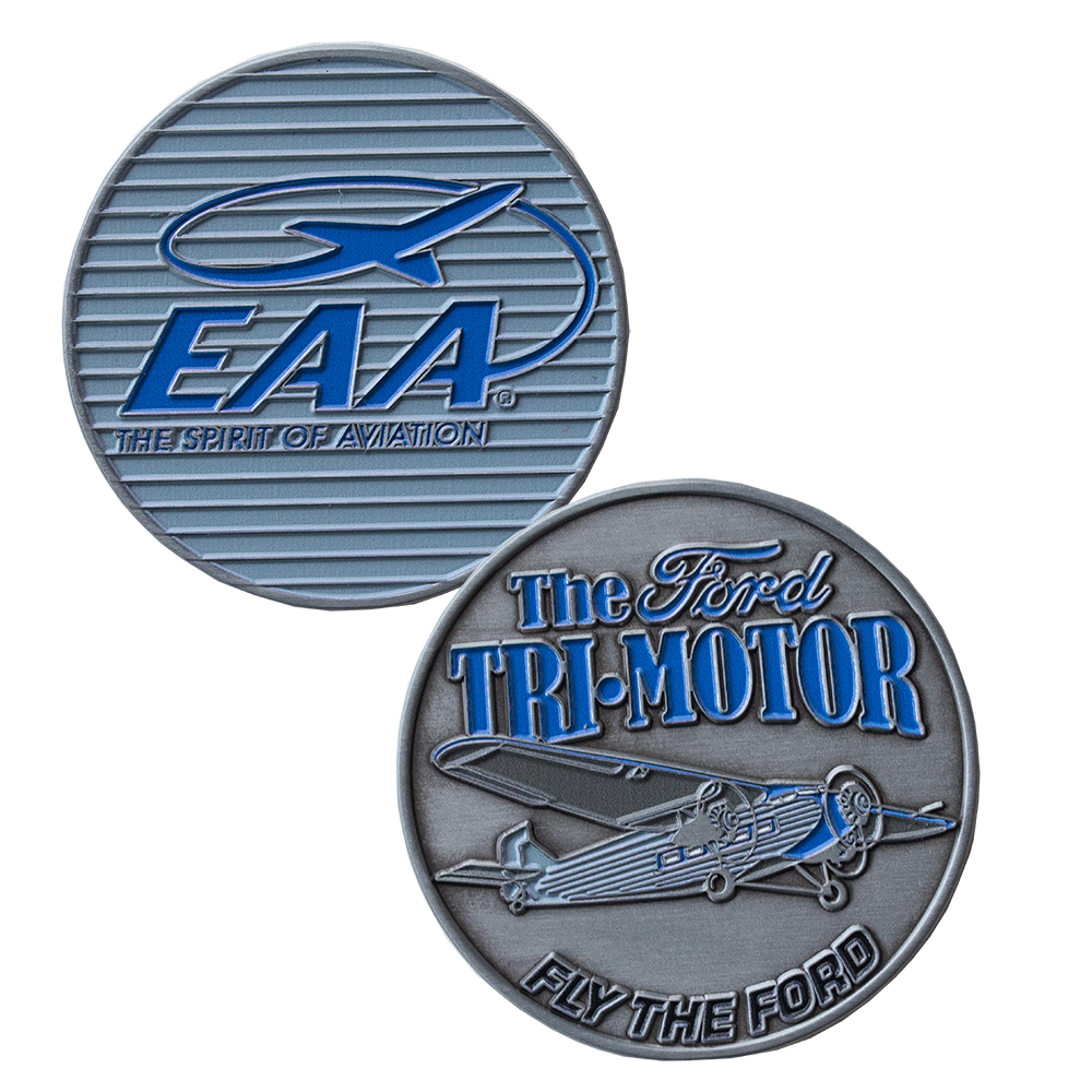 EAA Ford Tri-Motor Challenge Coin – Shop EAA Merchandise