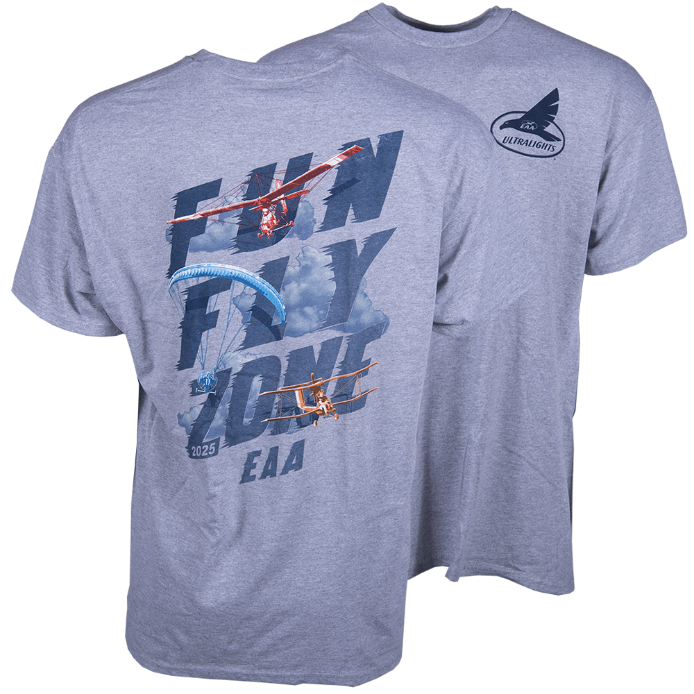 EAA Ultralights Fun Fly Zone Tshirt – Shop EAA Merchandise