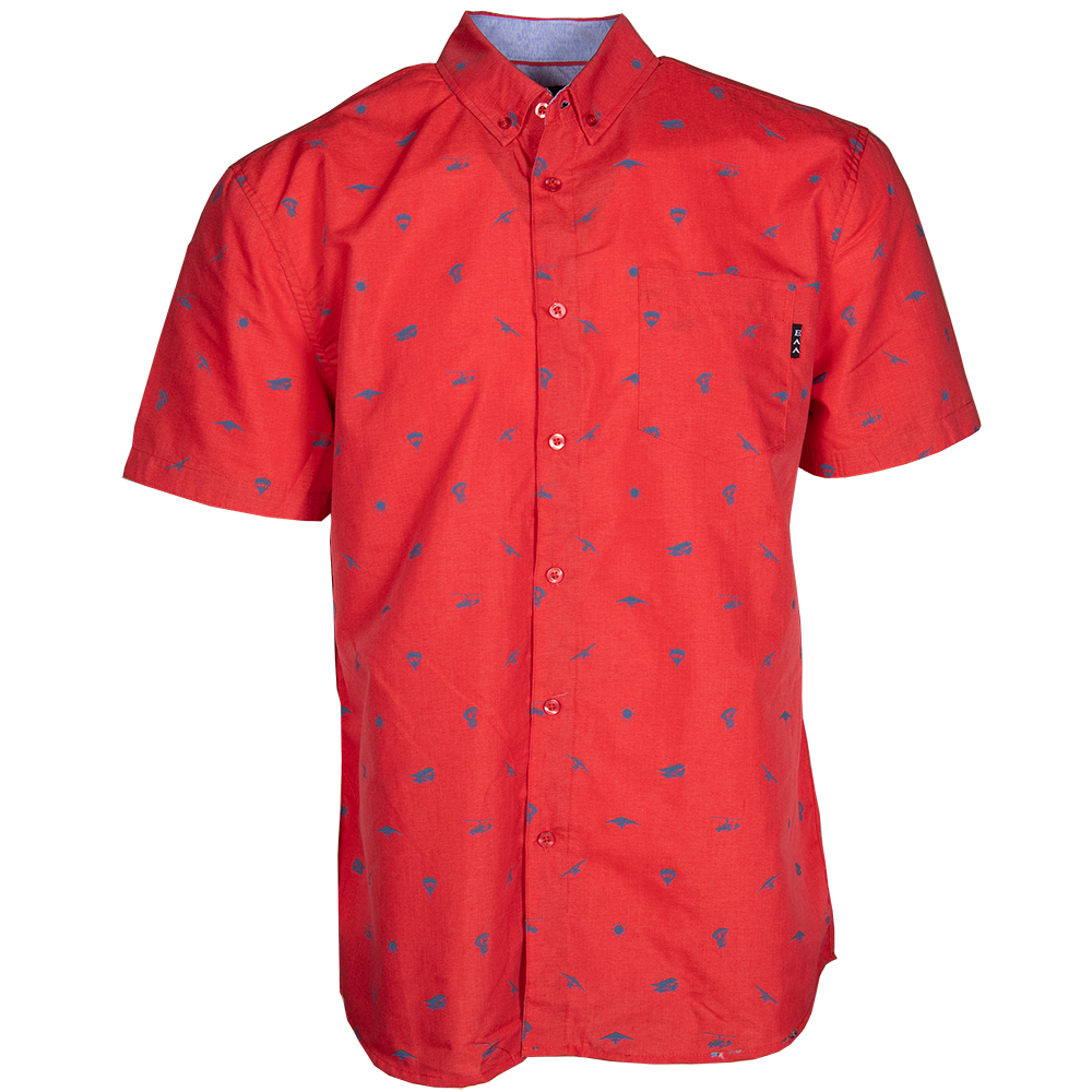 EAA Pattern Ops Ultralight Button Shirt, Red – Shop EAA Merchandise
