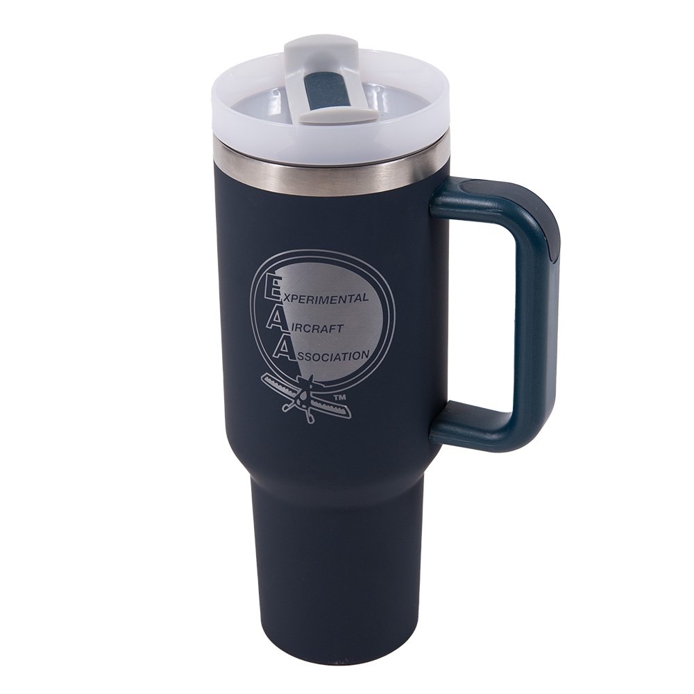 EAA Heritage Logo Stainless Steel Navy Travel Mug, 40oz – Shop EAA ...