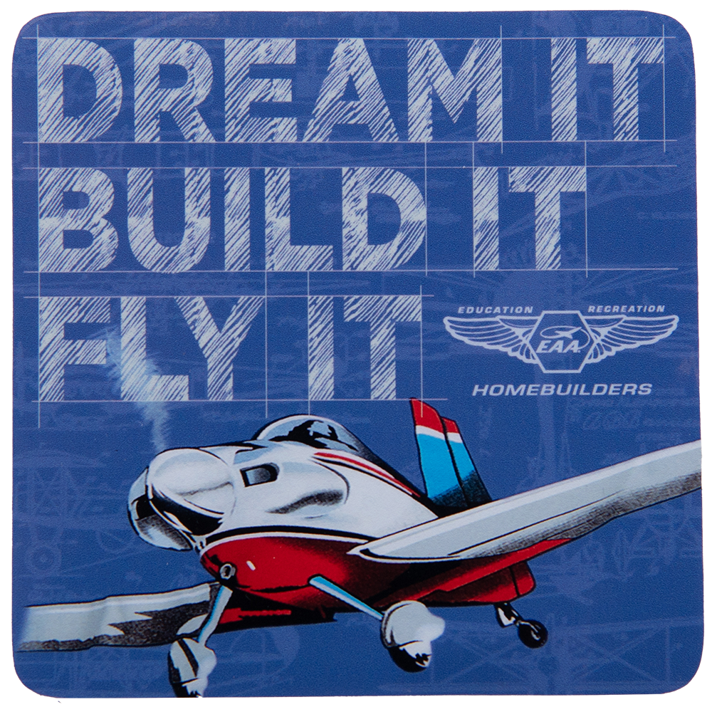 EAA Dream It, Build It, Fly It - Homebuilder Decal – Shop EAA Merchandise