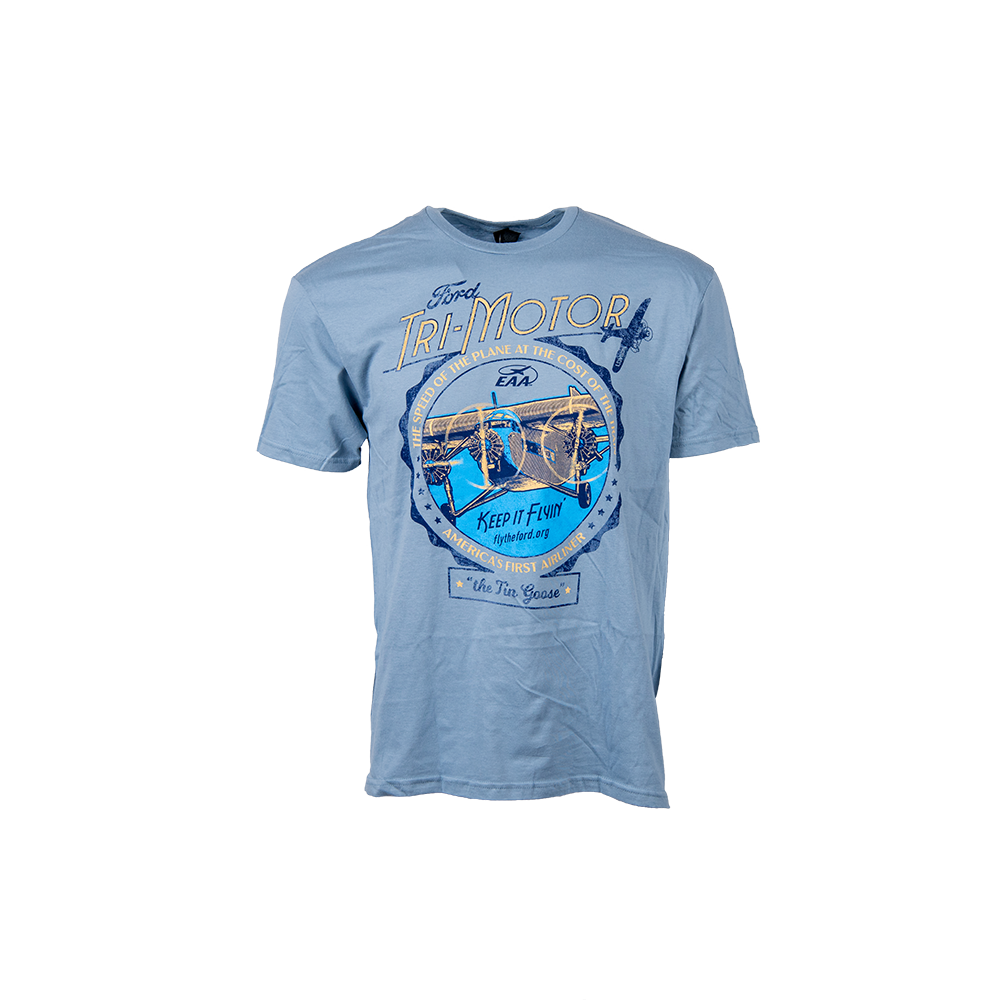 EAA Ford Tri-Motor "The Tin Goose" T-Shirt – Shop EAA Merchandise