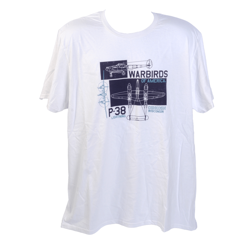 Tshirt P-38 Blueprint-WB – Shop EAA Merchandise