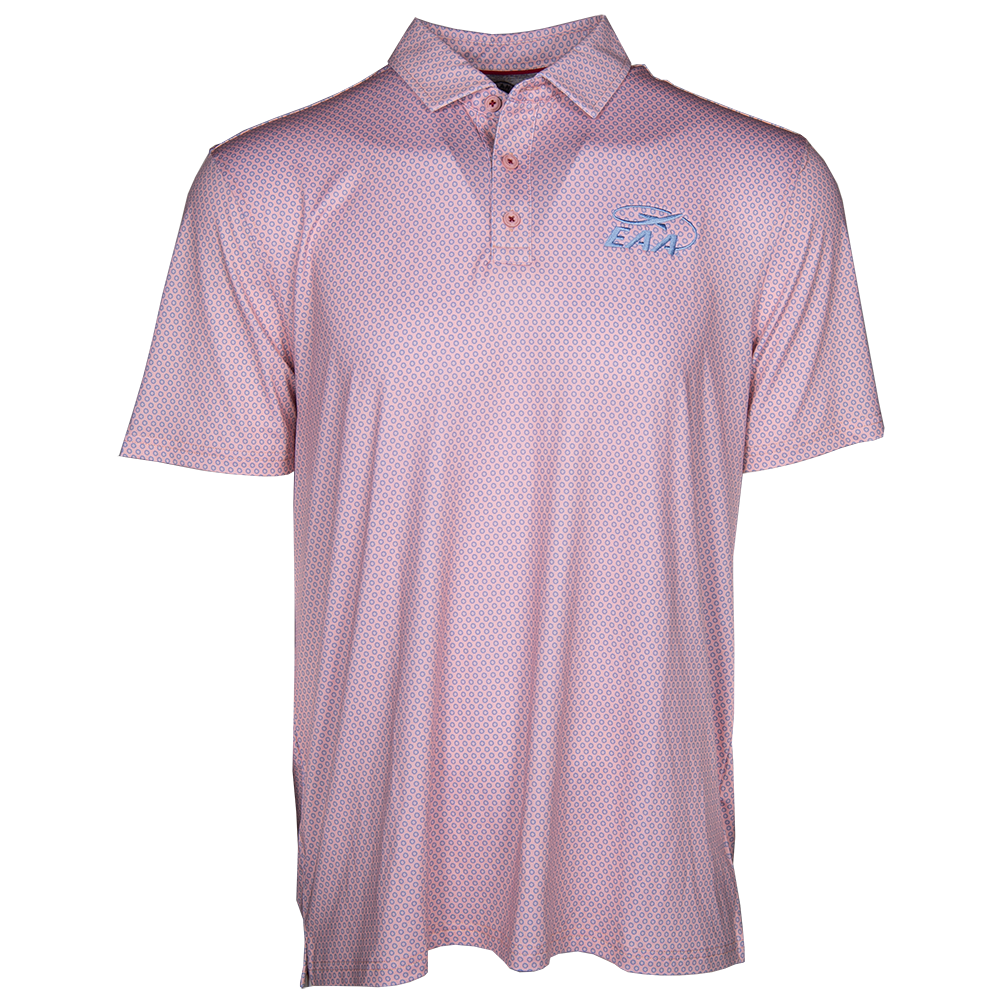 EAA Men's Flag & Anthem MadeFlex Polo, Pink – Shop EAA Merchandise
