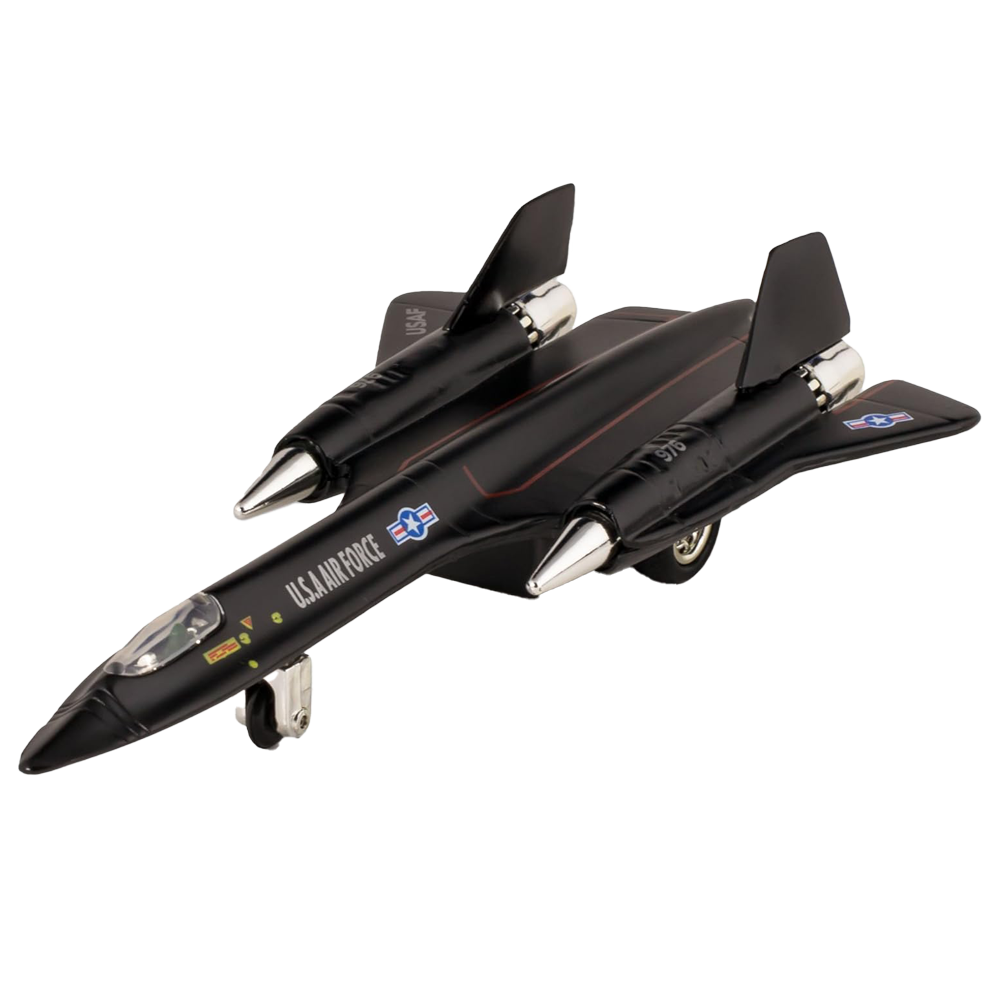 United States Air Force SR-71A Blackbird 8" Die Cast Metal Pull Back T ...