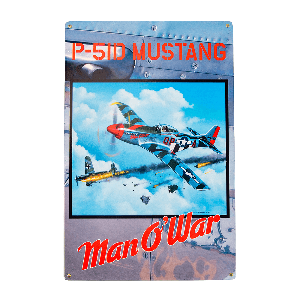Sign Man O War P-51D - WB STK280 – Shop EAA Merchandise