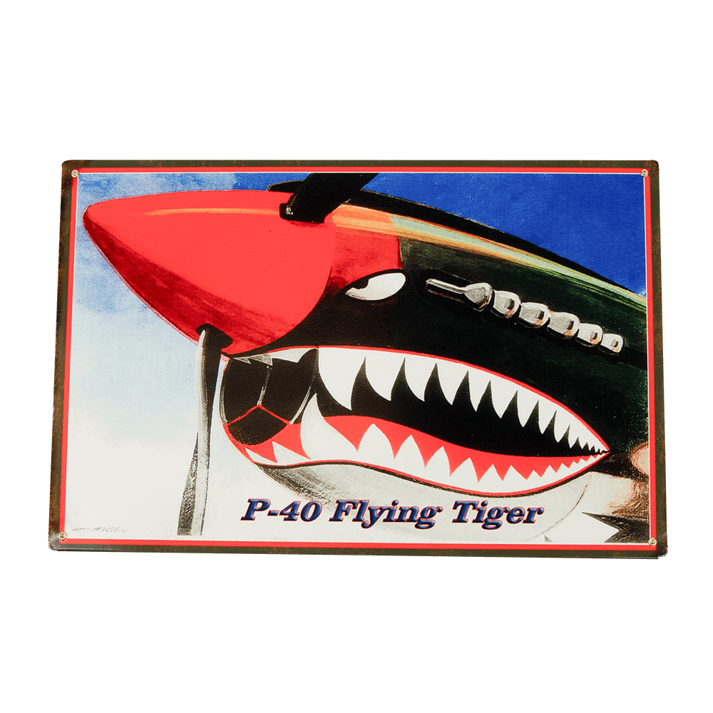 Sign P-40 Flying Tiger Teeth - RG6301 - WB – Shop EAA Merchandise