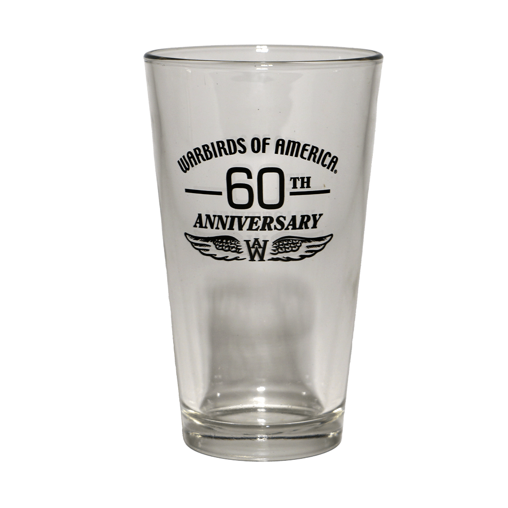 Pint Glass Warbirds of America 60th Anniversary-WB – Shop EAA Merchandise