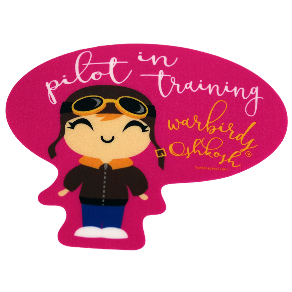 Pilot in Training Girl Sticker – Shop EAA Merchandise