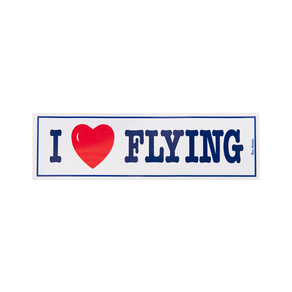 I Love Flying Bumper Sticker – Shop EAA Merchandise
