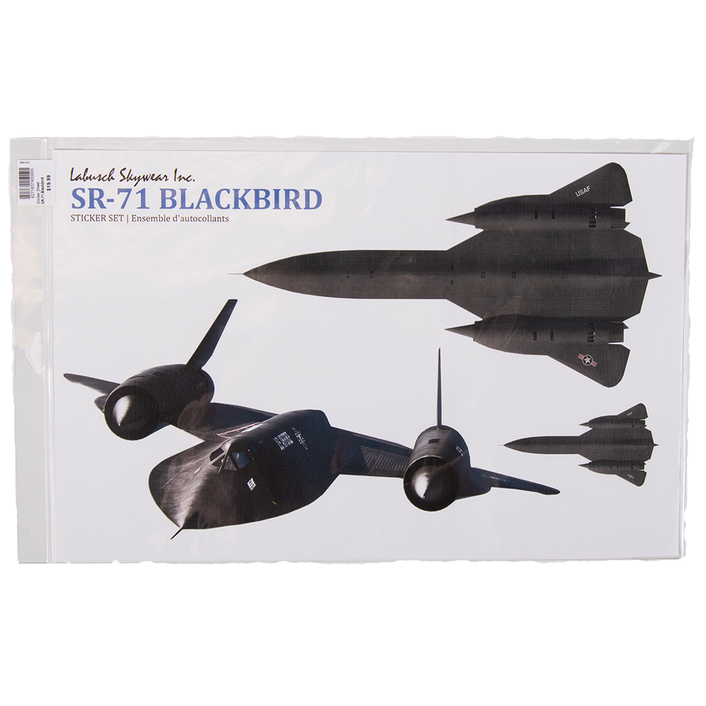 SR-71 Blackbird Sticker Sheet – Shop EAA Merchandise