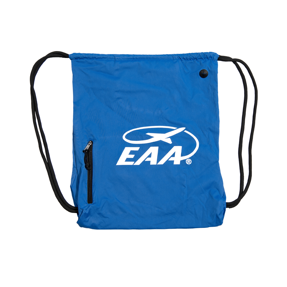 EAA Drawstring Backpack, Blue – Shop EAA Merchandise